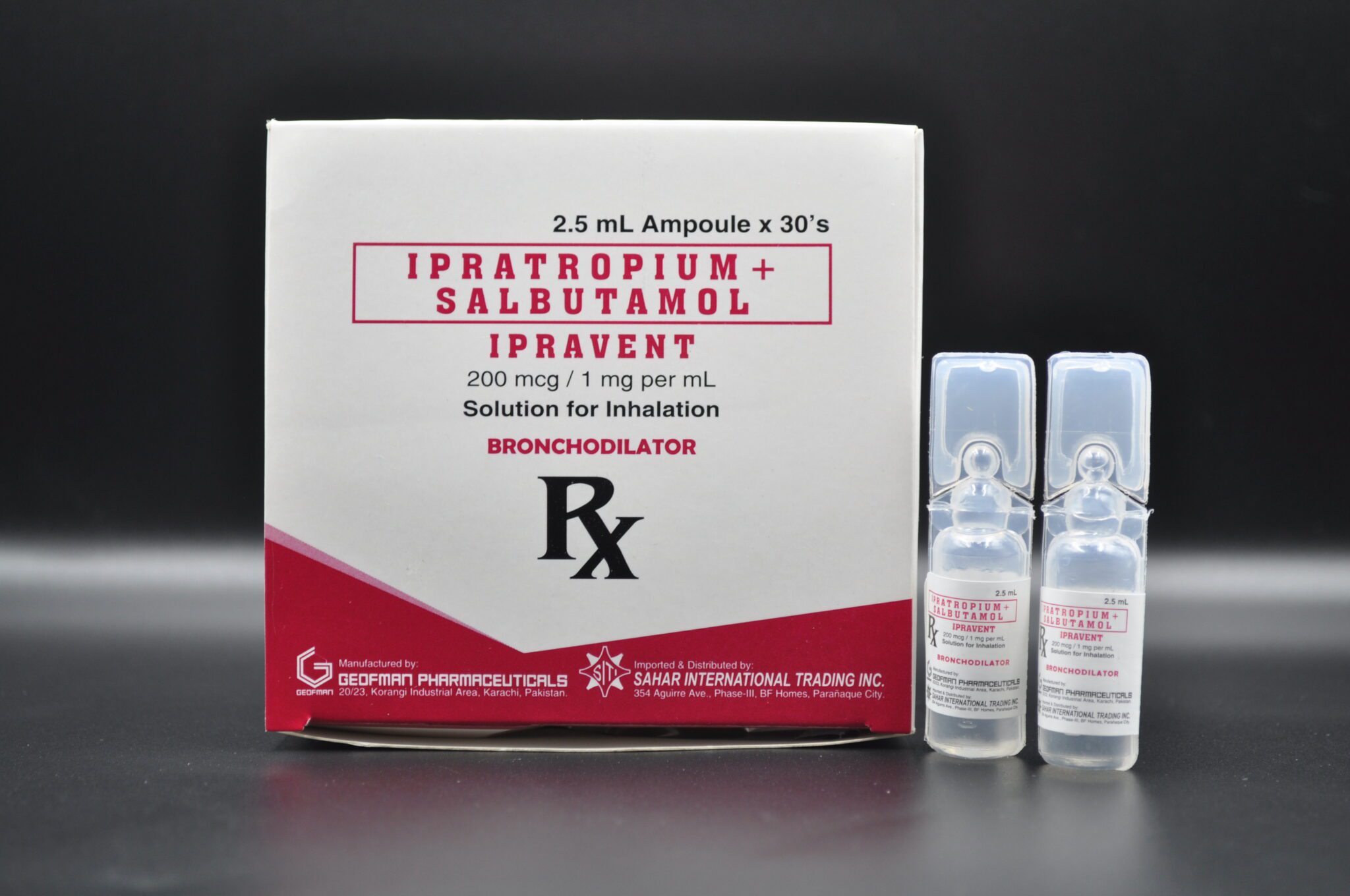 IPRATROPIUM SALBUTAMOL IPRAVENT Sahar Pharma IPRATROPIUM SALBUTAMOL IPRAVENT Sahar Pharma