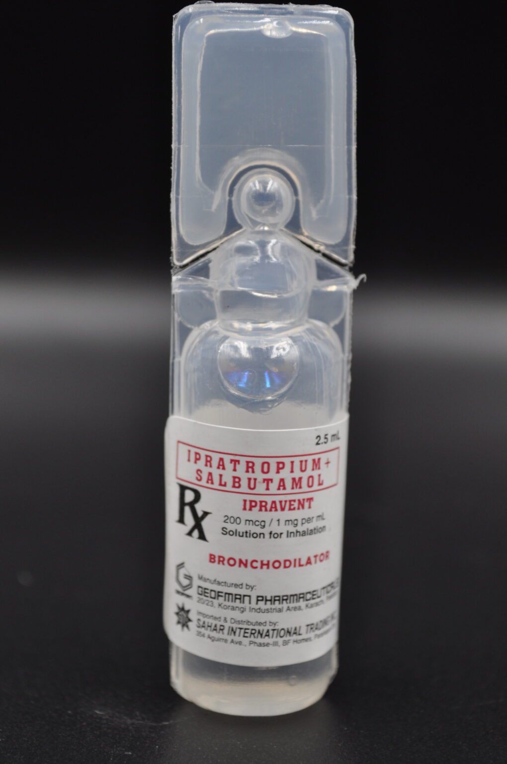 IPRATROPIUM SALBUTAMOL IPRAVENT Sahar Pharma IPRATROPIUM SALBUTAMOL IPRAVENT Sahar Pharma
