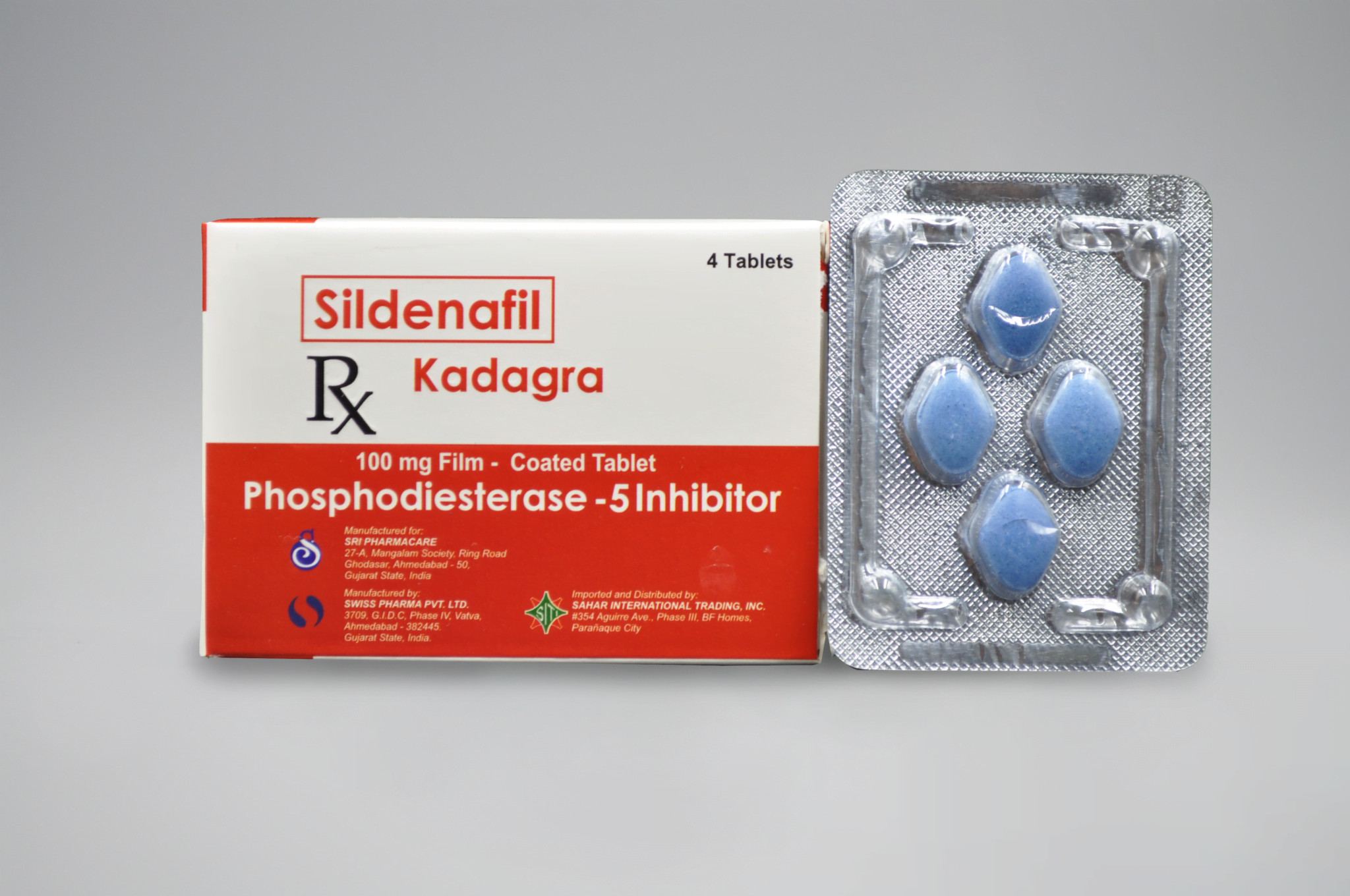 Sildenafil (as Citrate) KADAGRA – 100 MG | Sahar Pharma