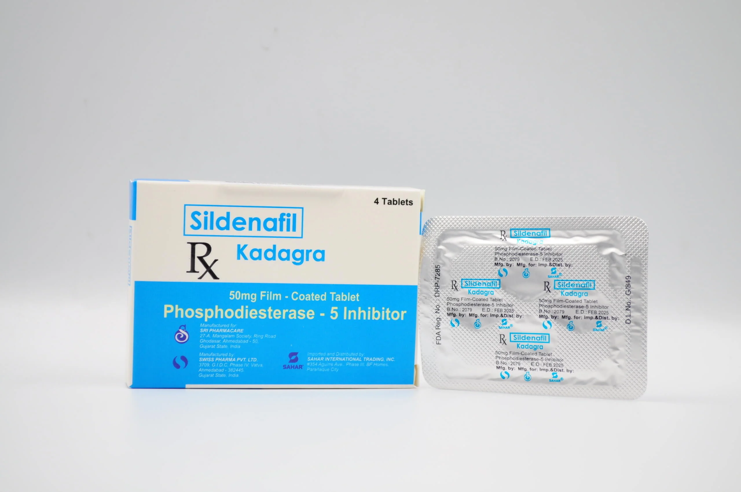 Sildenafil (as Citrate) KADAGRA – 50 MG | Sahar Pharma