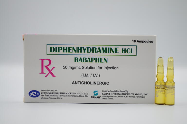 DIPHENHYDRAMINE HCI (RABAPHEN) 50 mg/mL | Sahar Pharma