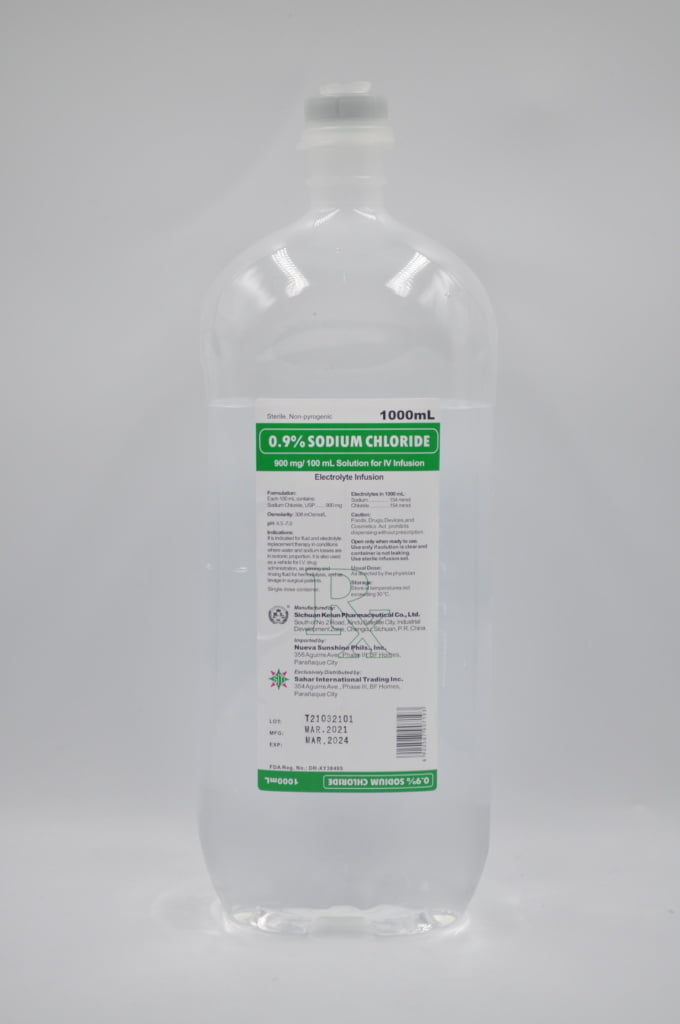 0.9% SODIUM CHLORIDE 100 mL/1000 mL | Sahar Pharma
