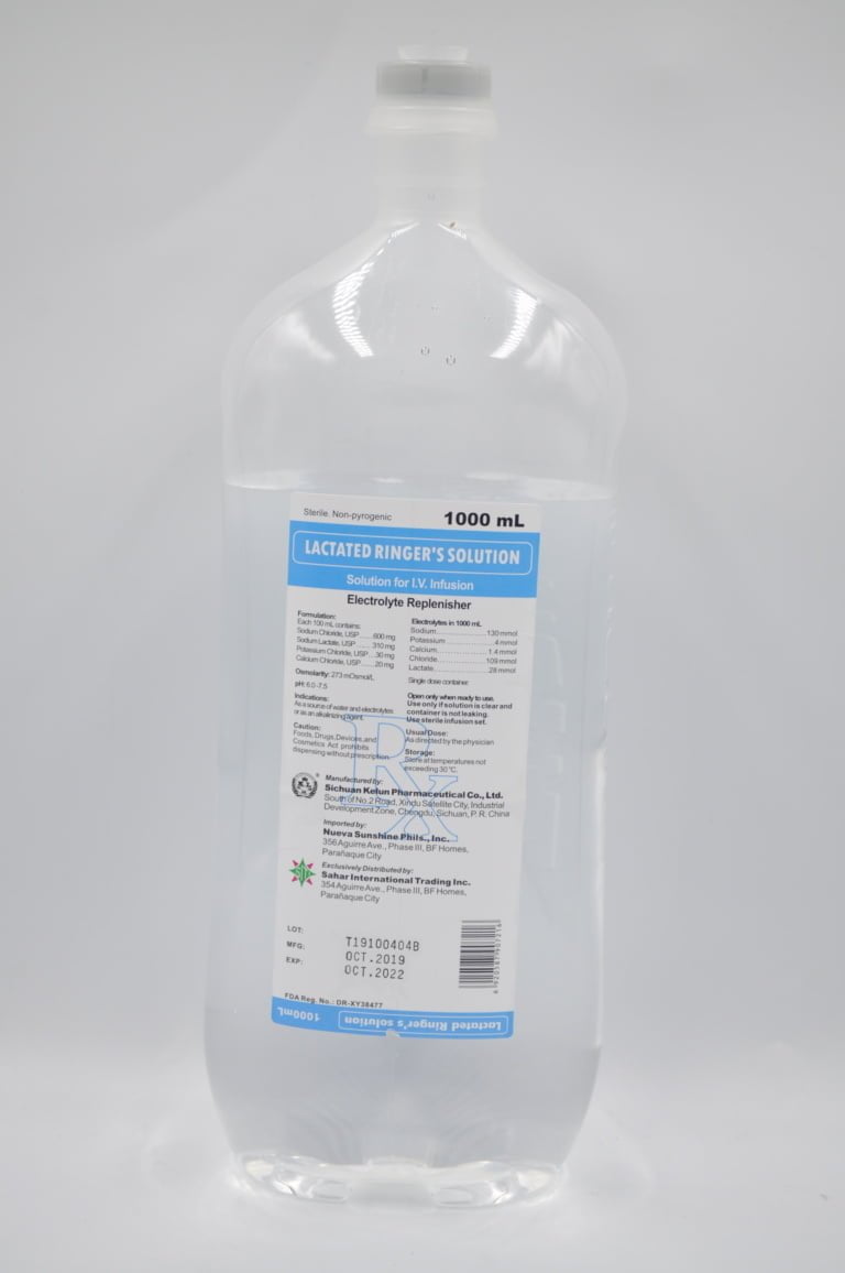 LACTATED RINGER’S SOLUTION for I.V. Infusion | Sahar Pharma