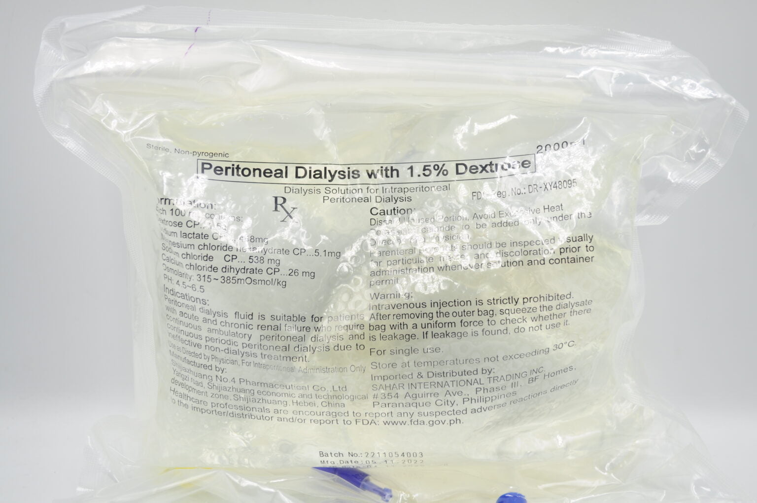 Peritoneal Dialysis with 1.5% Solution | Sahar Pharma
