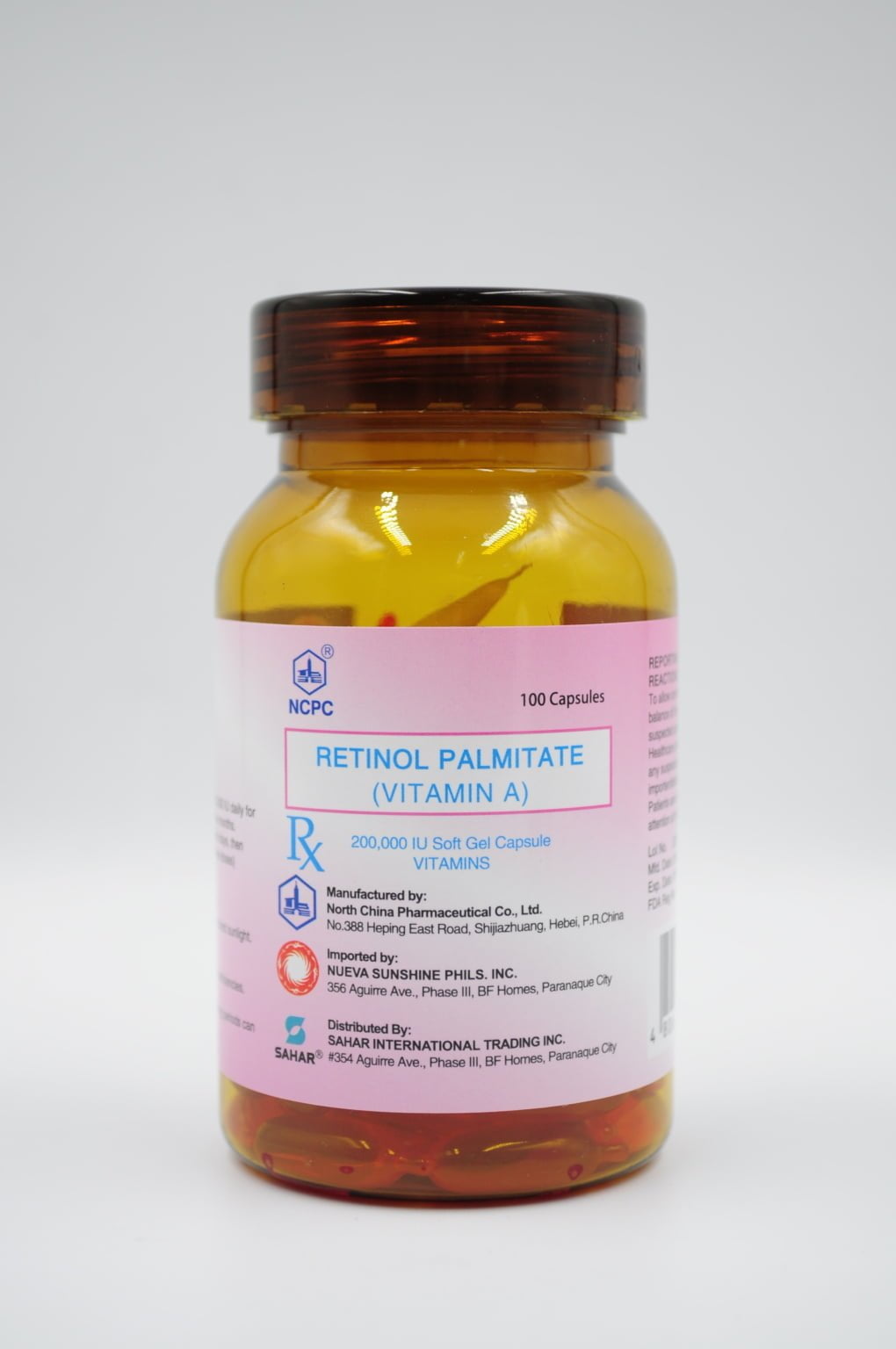 RETINOL PALMITATE (Vitamin A) 200,000 IU| Sahar Pharma