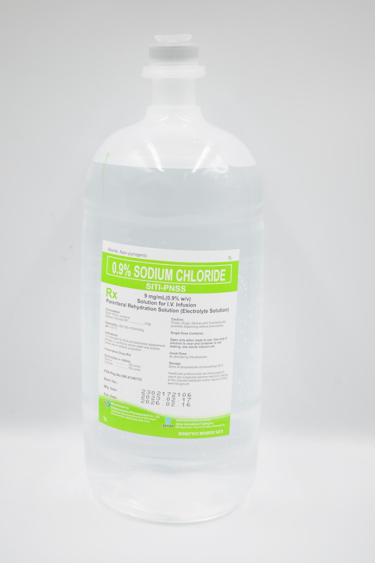 SITI-PNSS 0.9% SODIUM CHLORIDE, 9 mg/mL | Sahar Pharma