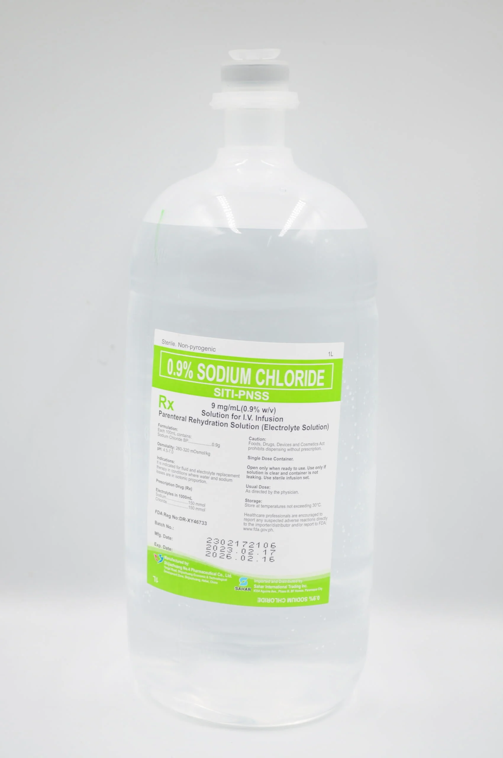 SITI-PNSS 0.9% SODIUM CHLORIDE, 9 mg/mL | Sahar Pharma