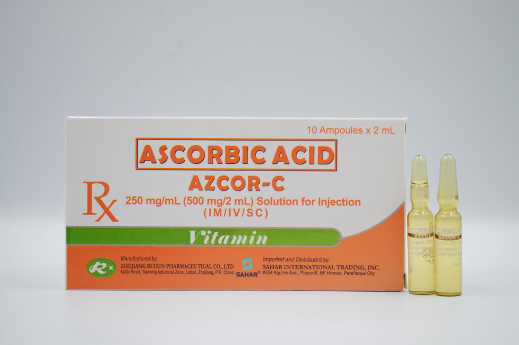 Ascorbic Acid (AZCOR-C) | 250 mg/mL | Sahar Pharma