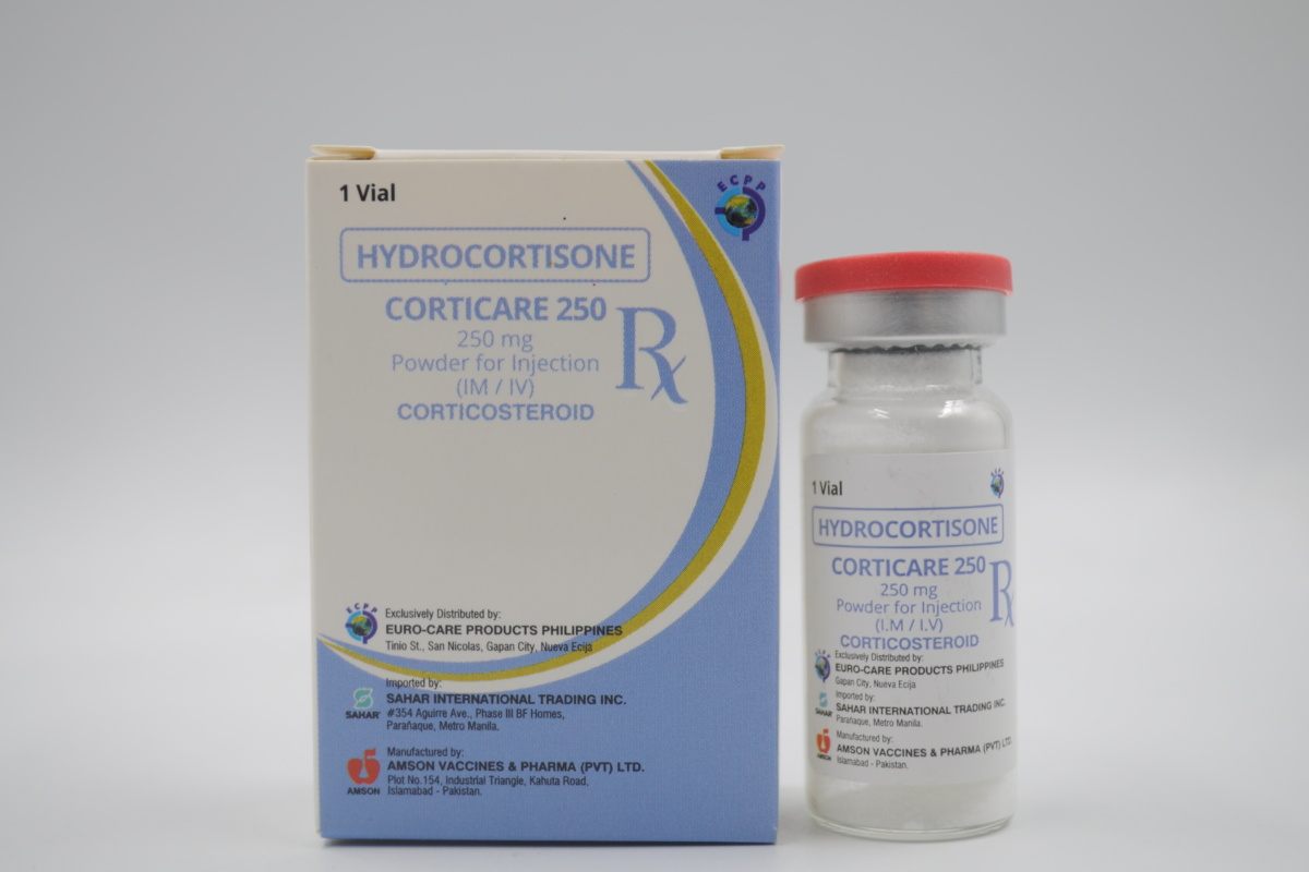 Hydrocortisone (sodium succinate) CORTICARE 250 mg | Sahar Pharma