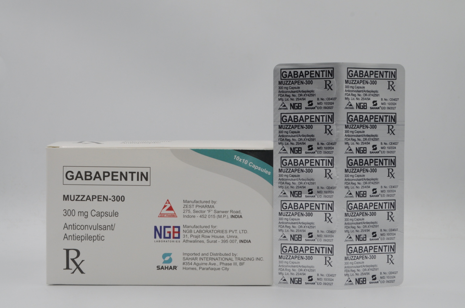 Gabapentin – Muzzapen 300 mg | Sahar Pharma